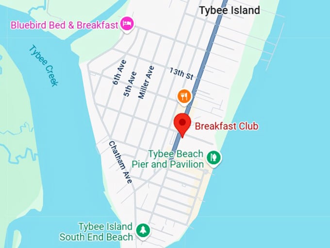 16. breakfast club map