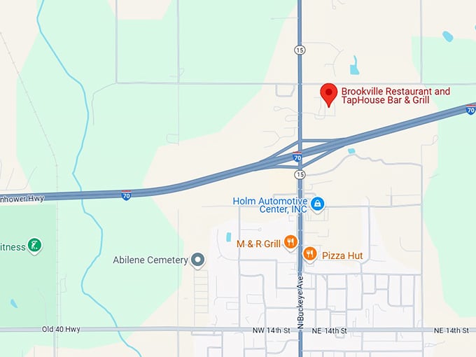 16. brookville restaurant and taphouse bar & grill map