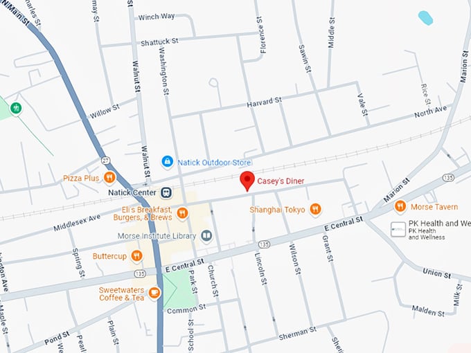 16. casey's diner map