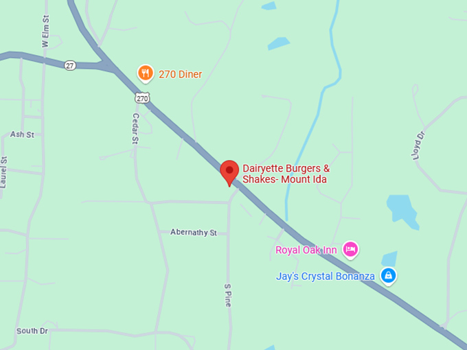 16. dairyette burgers & shakes mount ida map