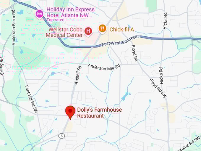 16. dolly's farmhouse restaurant map