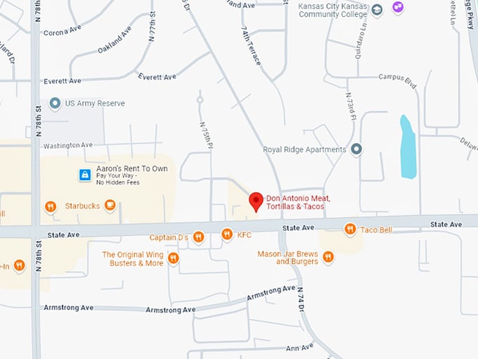 16. don antonio meat, tortillas & tacos map