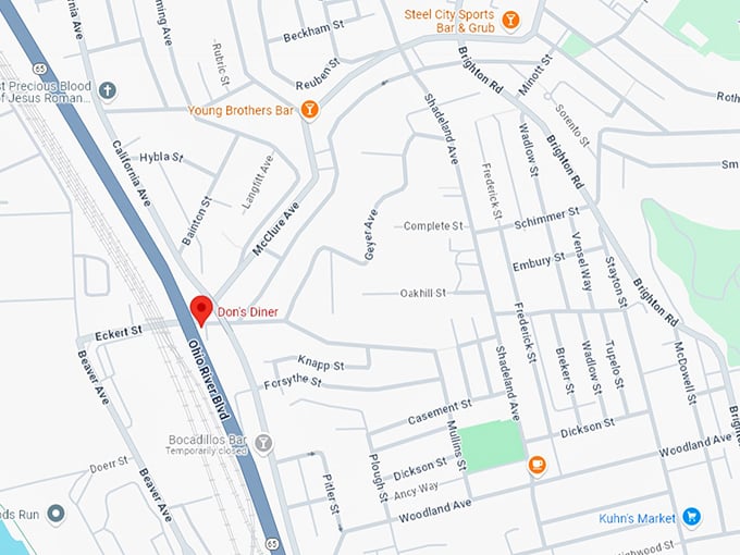 16. don's diner map