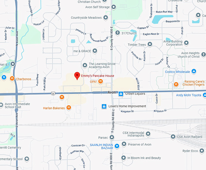 16. emmy’s pancake house map