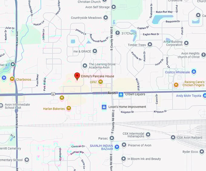 16. emmy’s pancake house map