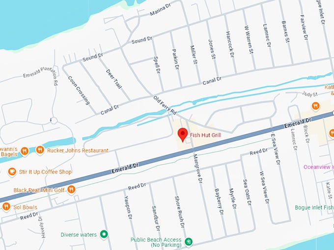 16. fish hut grill map