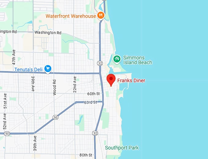 16. franks diner map