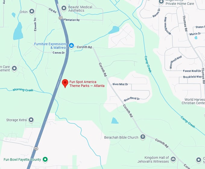 16. fun spot america theme parks — atlanta map