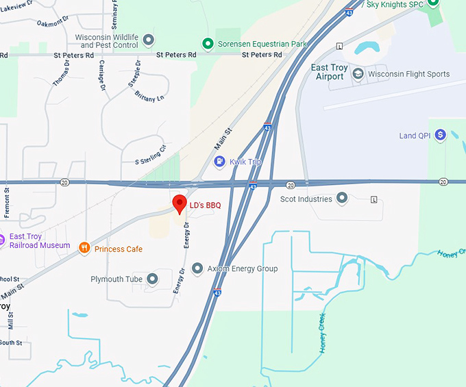 16. ld's bbq map