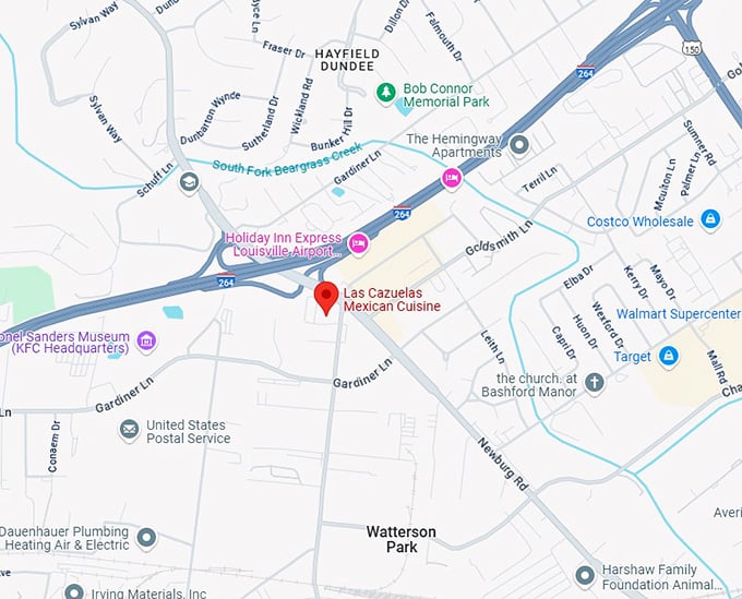 16. las cazuelas mexican cuisine map