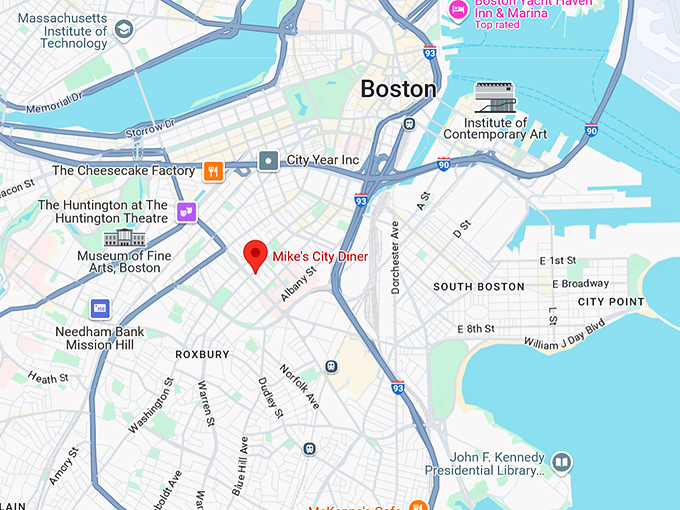 16. mike's city diner map