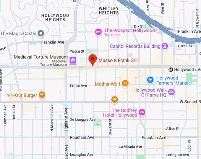 musso & frank grill map