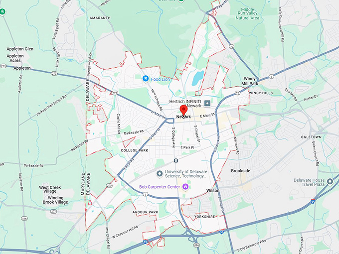 newark de map