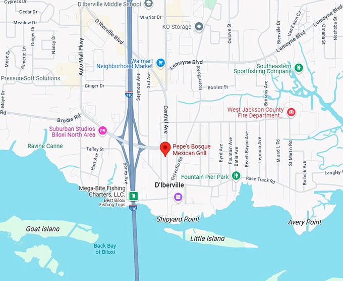 16. pepe’s bosque mexican grill map