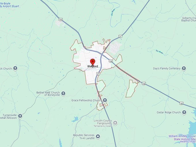 16. stanford ky map