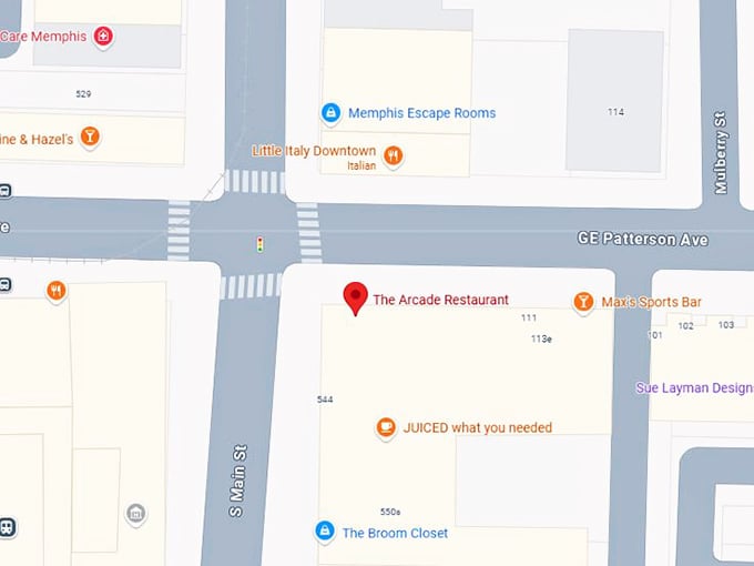 16. the arcade restaurant map
