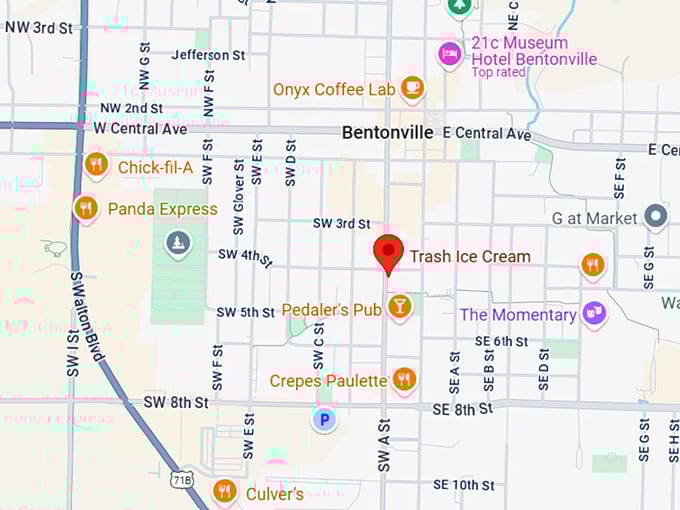 16. trash ice cream map