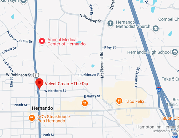 16. velvet cream–the dip map