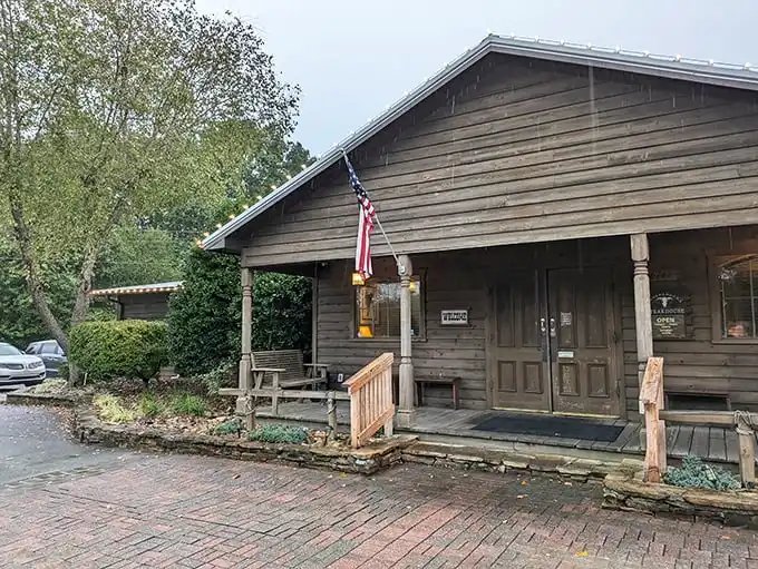 Rustic charm at its finest! Lineberger's wooden exterior promises the kind of authentic steakhouse experience that makes carnivores weak at the knees.
