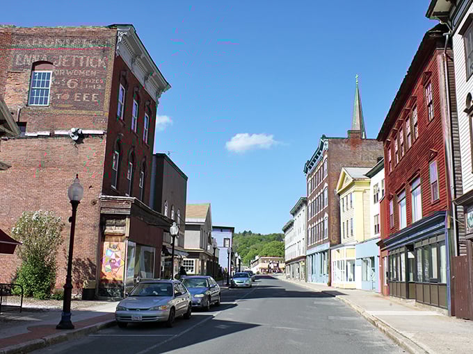 North Adams's historic brick buildings stand like sentinels of the past, telling stories of mill town resilience through their weathered facades.