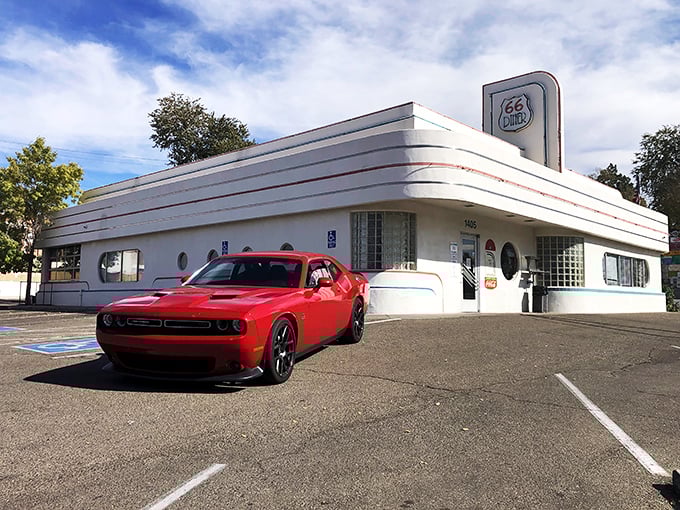 Classic cars and classic breakfasts – this retro diner's streamlined design promises a journey back to simpler, more delicious times.