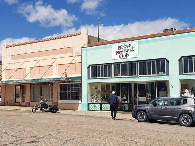Step back in time at this Bisbee gem where the checkered entrance promises pancakes that could win gold medals for fluffiness.