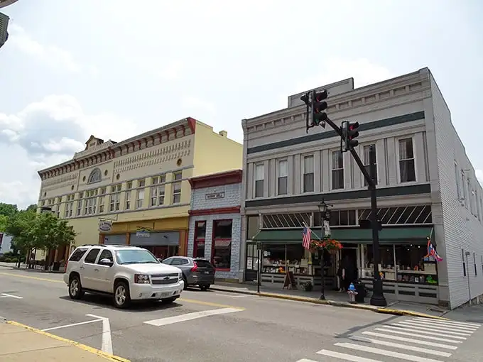 Colorful storefronts and classic architecture make downtown Lewisburg feel like a movie set where your retirement dollars actually matter.