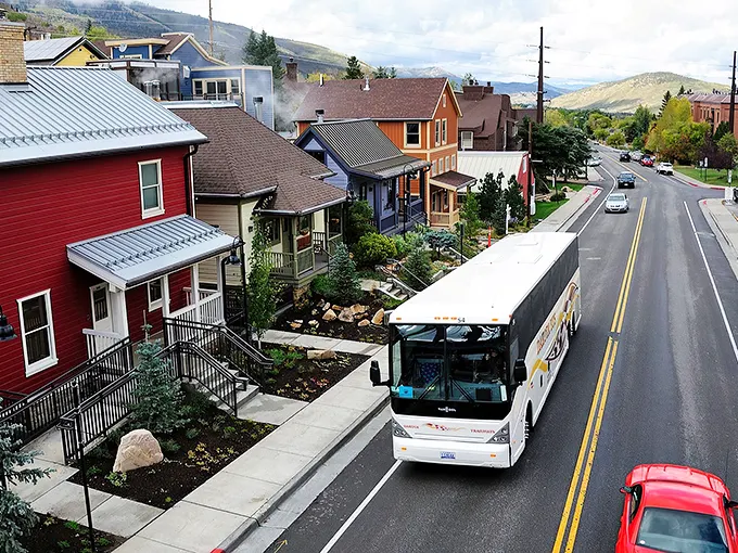 Those colorful houses aren't just pretty faces—they're Park City's way of saying "winter wonderland" even without snow.