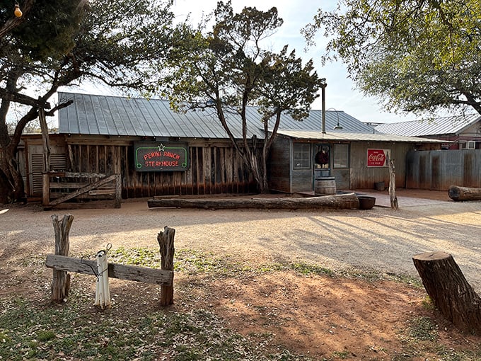 Where cowboys might still tie their horses outside while the aroma of mesquite-grilled beef beckons you in.
