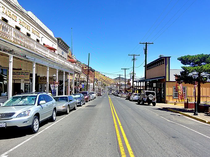 The ghosts of Mark Twain and silver miners still walk these streets—fortunately they don't mind sharing with tourists.