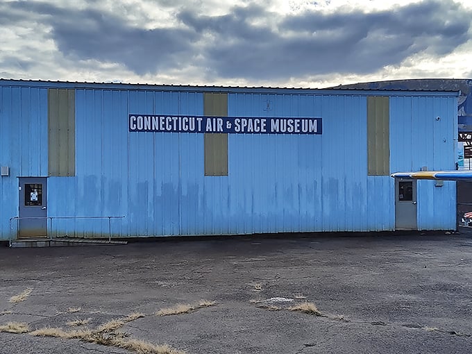 The bright blue siding might not scream "prestigious museum," but inside this humble building, Connecticut's rich aviation legacy takes flight in spectacular fashion.
