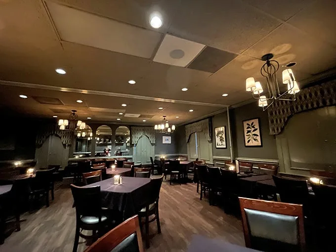 Step inside and the lighting makes everyone look like they've just returned from vacation. This isn't just ambiance—it's time-travel to when dining out was an event.