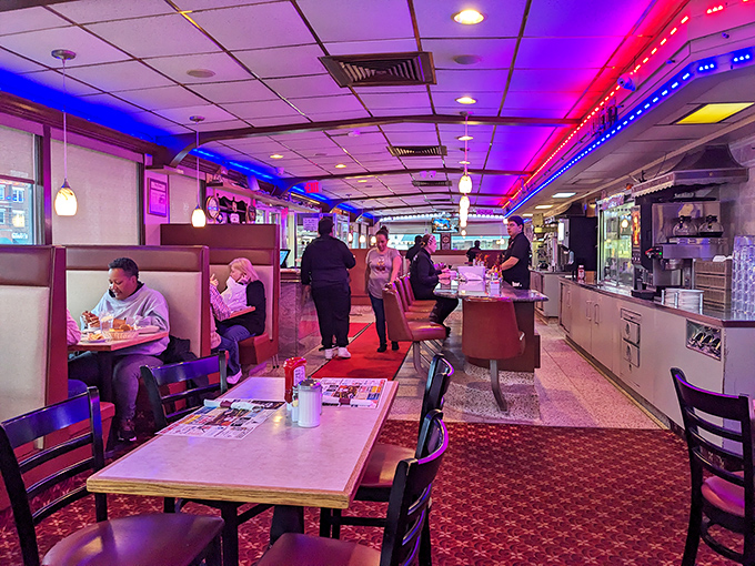 Step inside and the neon glow welcomes you like an old friend. This is where memories are made, one bottomless coffee at a time.