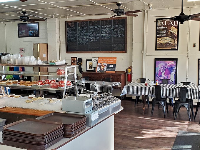 Inside Matthews, the chalkboard menu isn't just a list of food – it's a daily scripture of Southern comfort written in the language of butter and love.