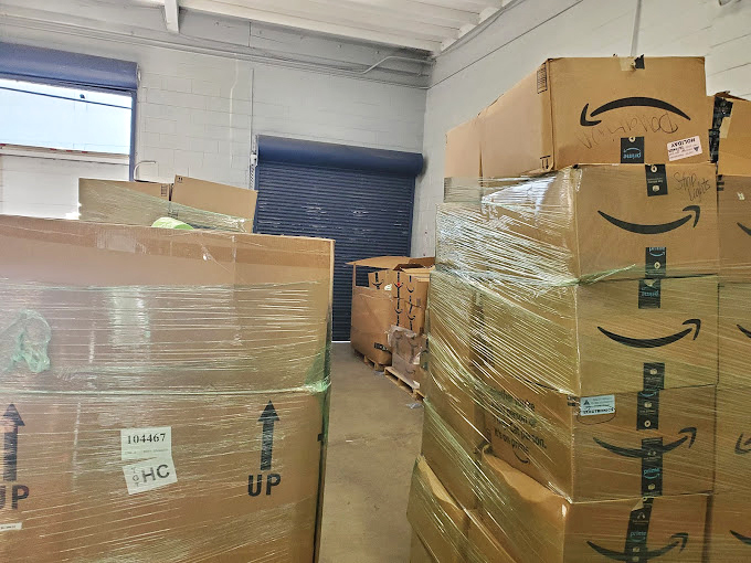 Behind the scenes at California Bin Store – where Amazon boxes come for their second act. It's like peeking backstage at retail's most unpredictable show.