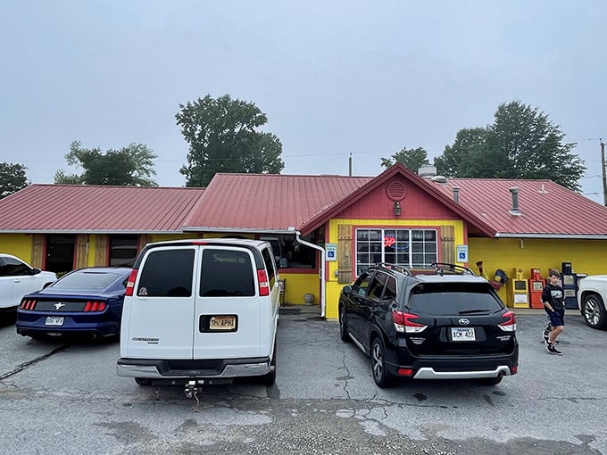 Cathy's Corner: Sunshine yellow with a red roof—this little diner practically screams "happiness served all day" before you even walk in.