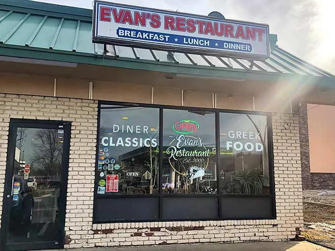 Evan's Restaurant proves you can't judge a diner by its cover—this unassuming spot houses Greek specialties that would make Zeus himself descend from Olympus.