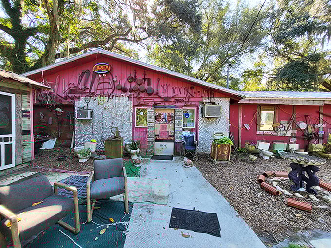 Old School Diner: Pink as a flamingo and twice as memorable, this coastal gem looks like folk art you can eat in.