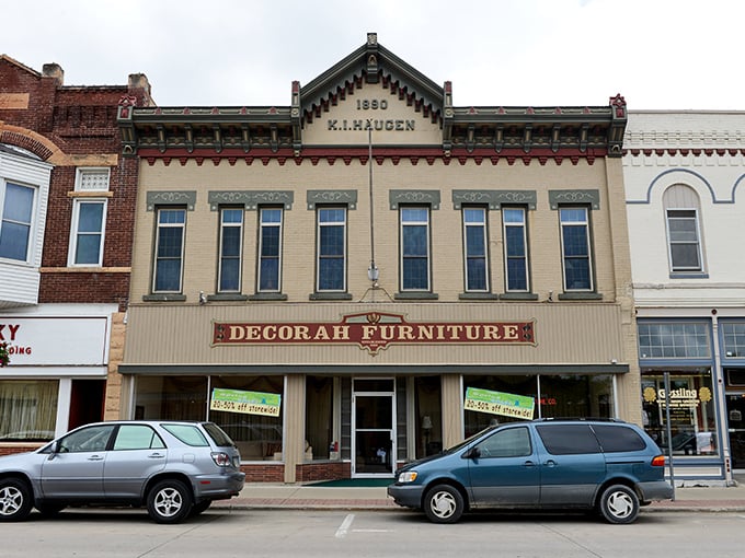 Historic Decorah Furniture building stands proud after 140+ years. This town's affordability is as solid as its architecture.