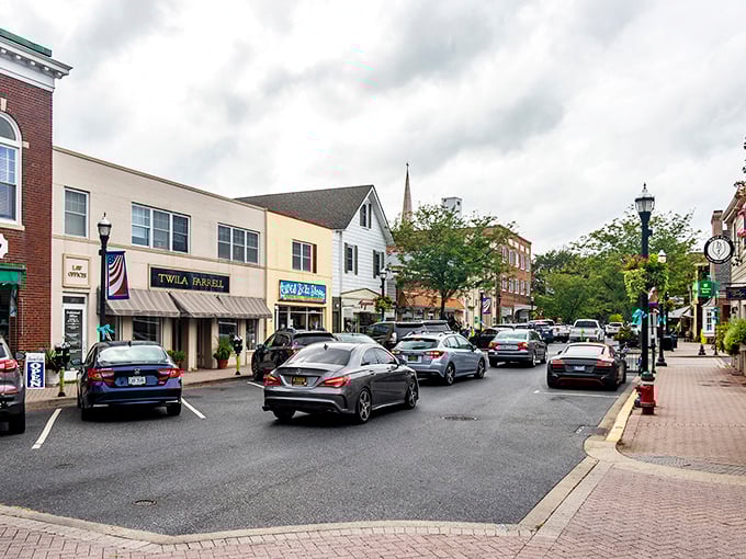 The heart of historic Lewes welcomes shoppers and strollers alike—proof that coastal charm doesn't have to come with a coastal price tag.