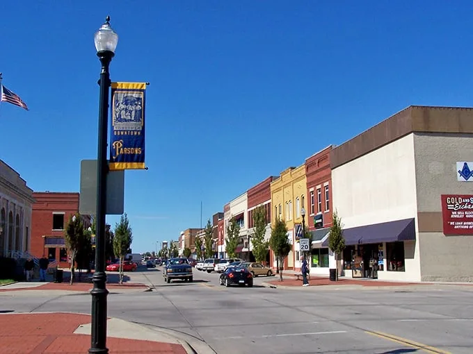 Colorful downtown Parsons offers the perfect backdrop for stretching those Social Security dollars, with historic charm that doesn't charge admission.