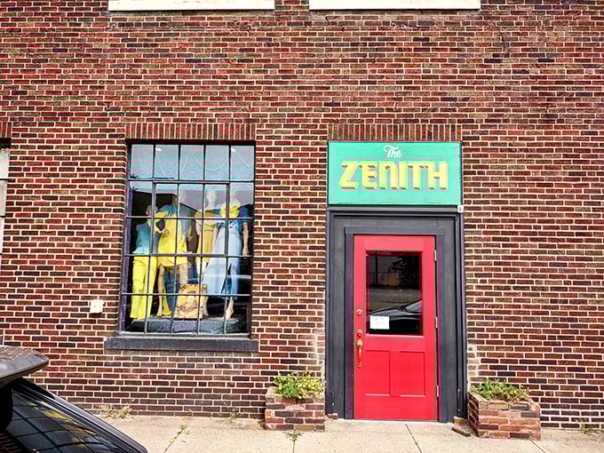 Behind that bright turquoise sign and red door lies a wonderland of retro finds and plant-based delights.