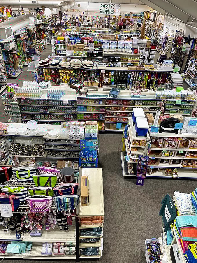 Organized chaos at its finest – where every shelf tells a story and every aisle promises treasure hunting at its best.