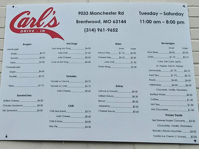 The straightforward menu board tells you everything you need to know—this place isn't about endless options, it's about perfecting the essentials.