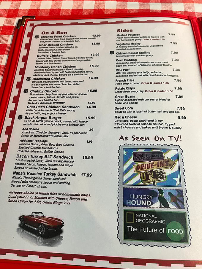 A menu that doesn't need fancy fonts or pretentious descriptions—just the promise of perfectly executed classics that have stood the test of time.