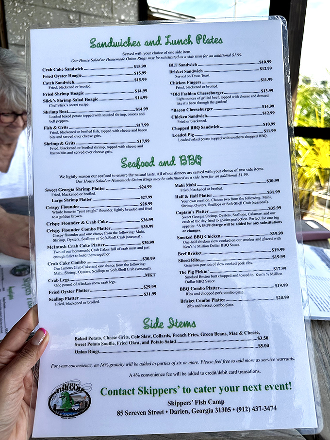 This menu isn't just a list of options—it's a treasure map where X marks the spot for your next food obsession.
