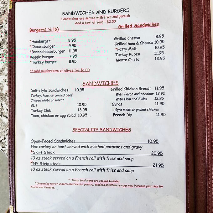 A menu where decisions are wonderfully straightforward: good food, honest ingredients, no culinary acrobatics required.