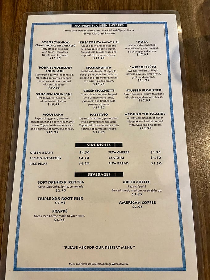 This menu isn't just a list of dishes—it's a travel itinerary for your taste buds. Each item a first-class ticket to flavor country.
