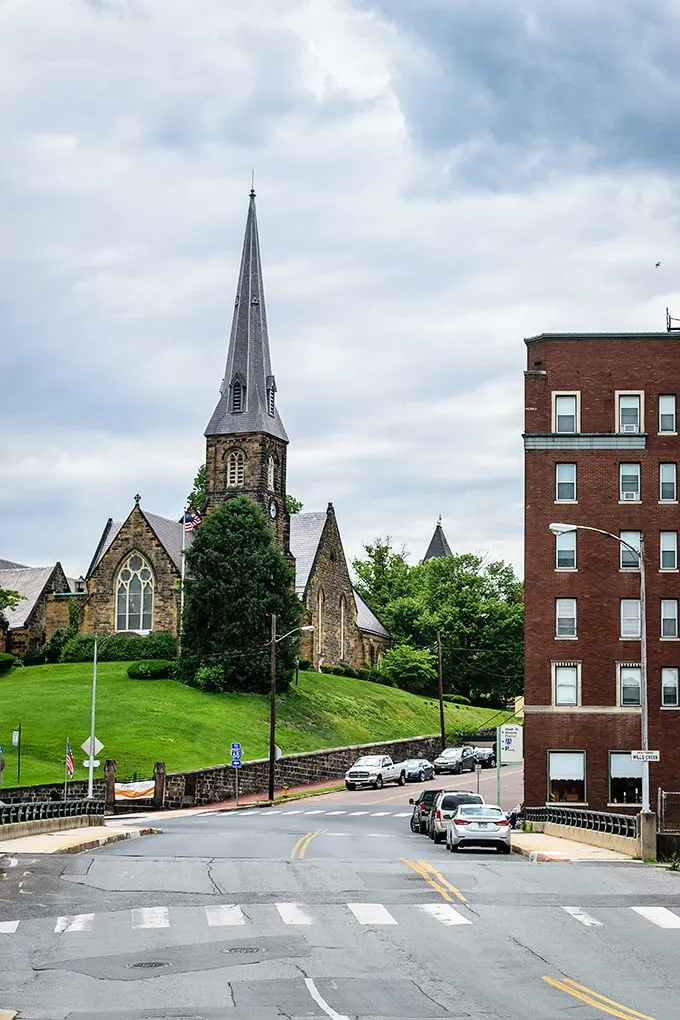 This stone church stands sentinel over Cumberland, a spiritual landmark in a town where both faith and architecture have stood the test of time.