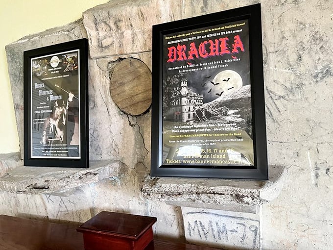 The castle doesn't just host tours—it transforms into a cultural venue with theatrical performances that bring these historic walls to life.